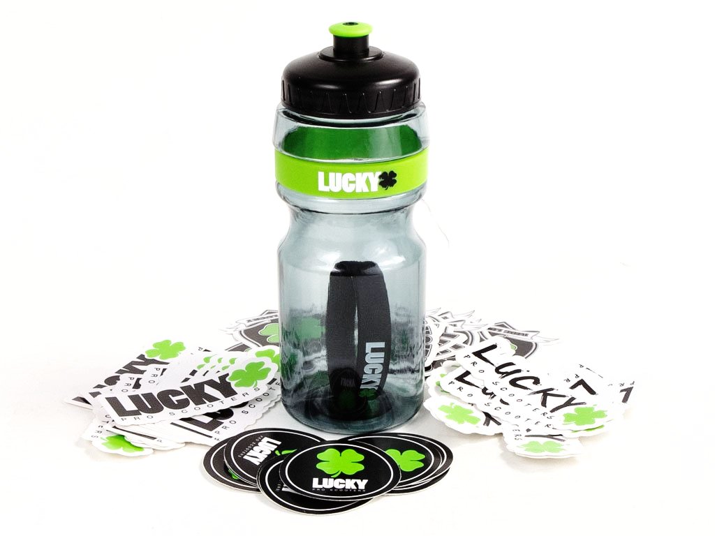 Lucky Water Bottle & Sticker Pack – Lucky Scooters